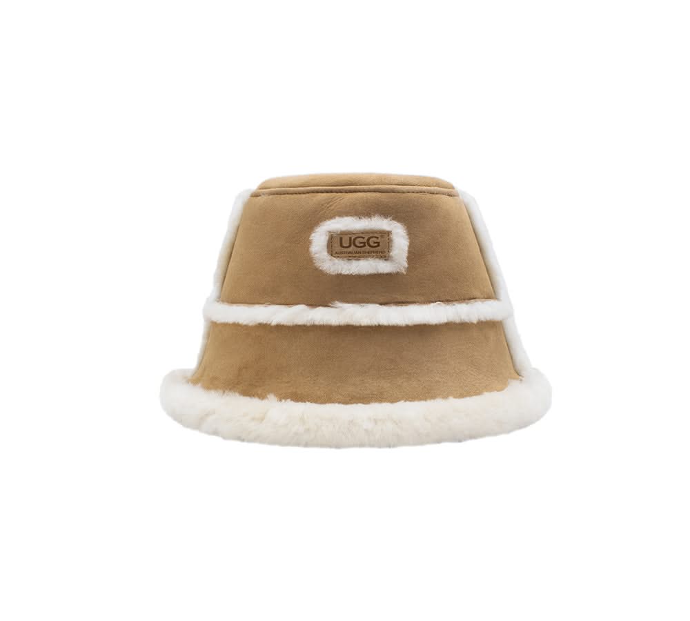 AUSTRALIAN SHEPHERD® Fluffy Sheepskin Wool Bucket Stacea Hat ...