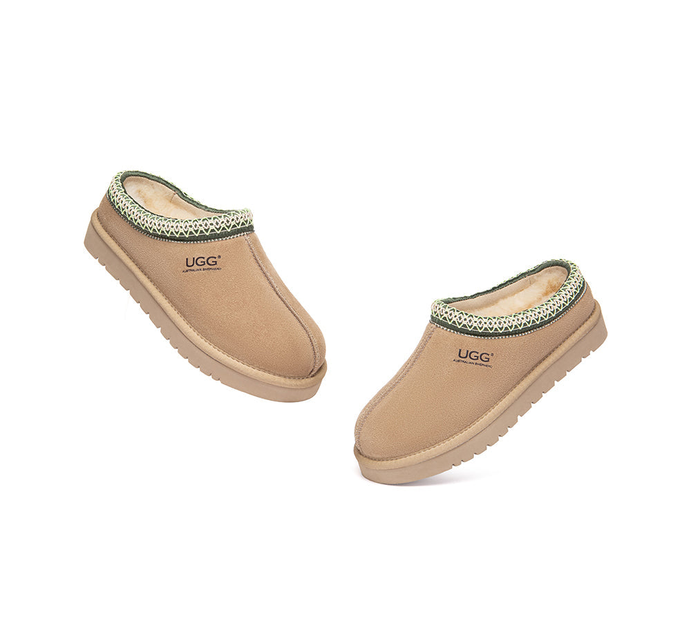 AUSTRALIAN SHEPHERD® UGG Slippers Sheepskin Wool Ankle Multi-color Taz ...
