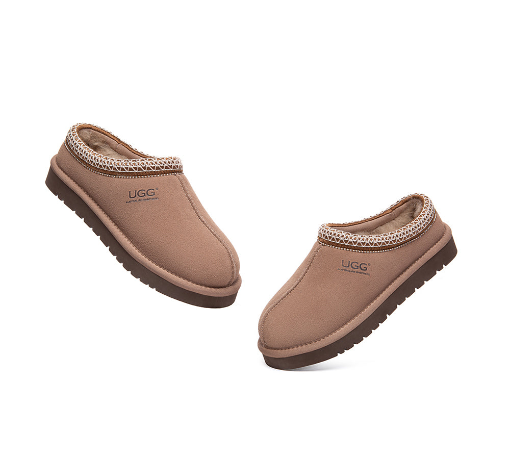 AUSTRALIAN SHEPHERD® UGG Slippers Sheepskin Wool Ankle Multi-color Taz ...