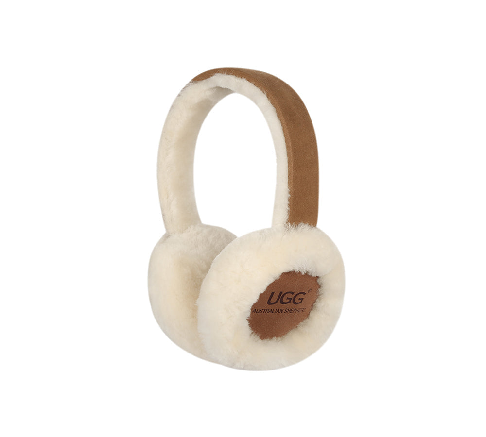 Adjustable Sheepskin Wool Earmuff Connie – Australian Shepherd UGG Store