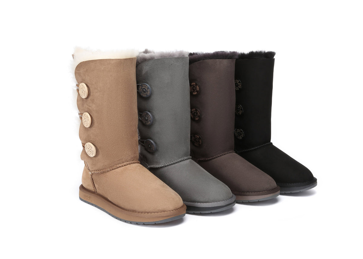 Tall Triple button Boots – Australian Shepherd UGG Store