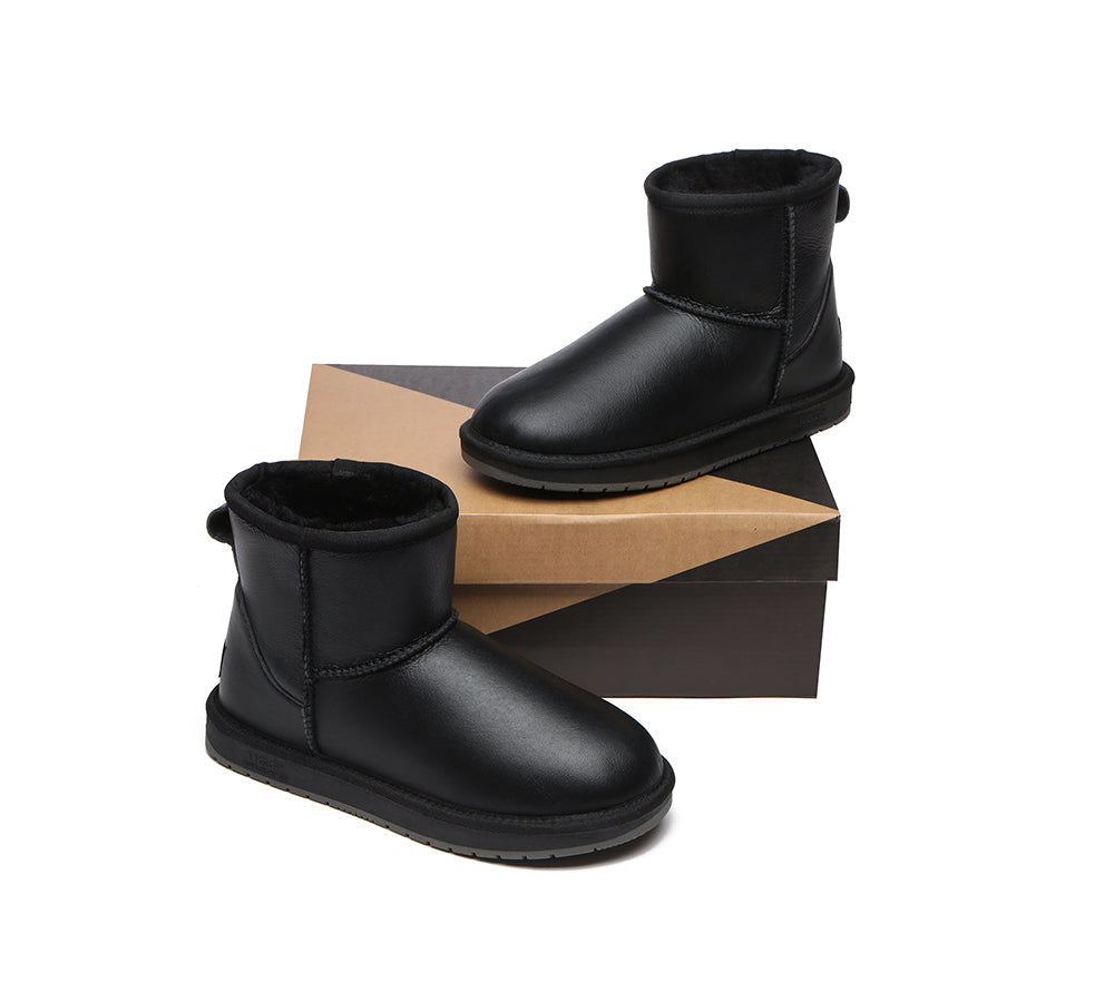Premium Sheepskin Wool Boots Mini Classic Nappa – Australian Shepherd ...